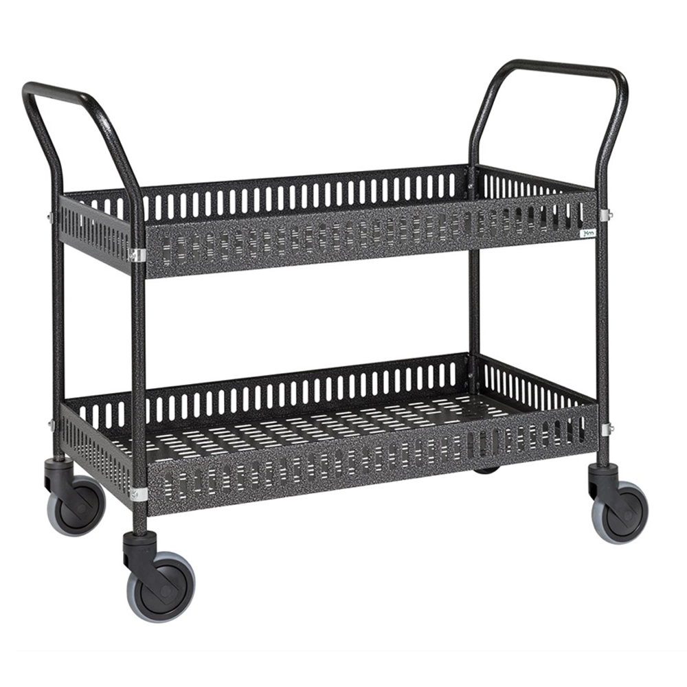 Helsvetsad Rullvagn i plåt - Antracitgrå