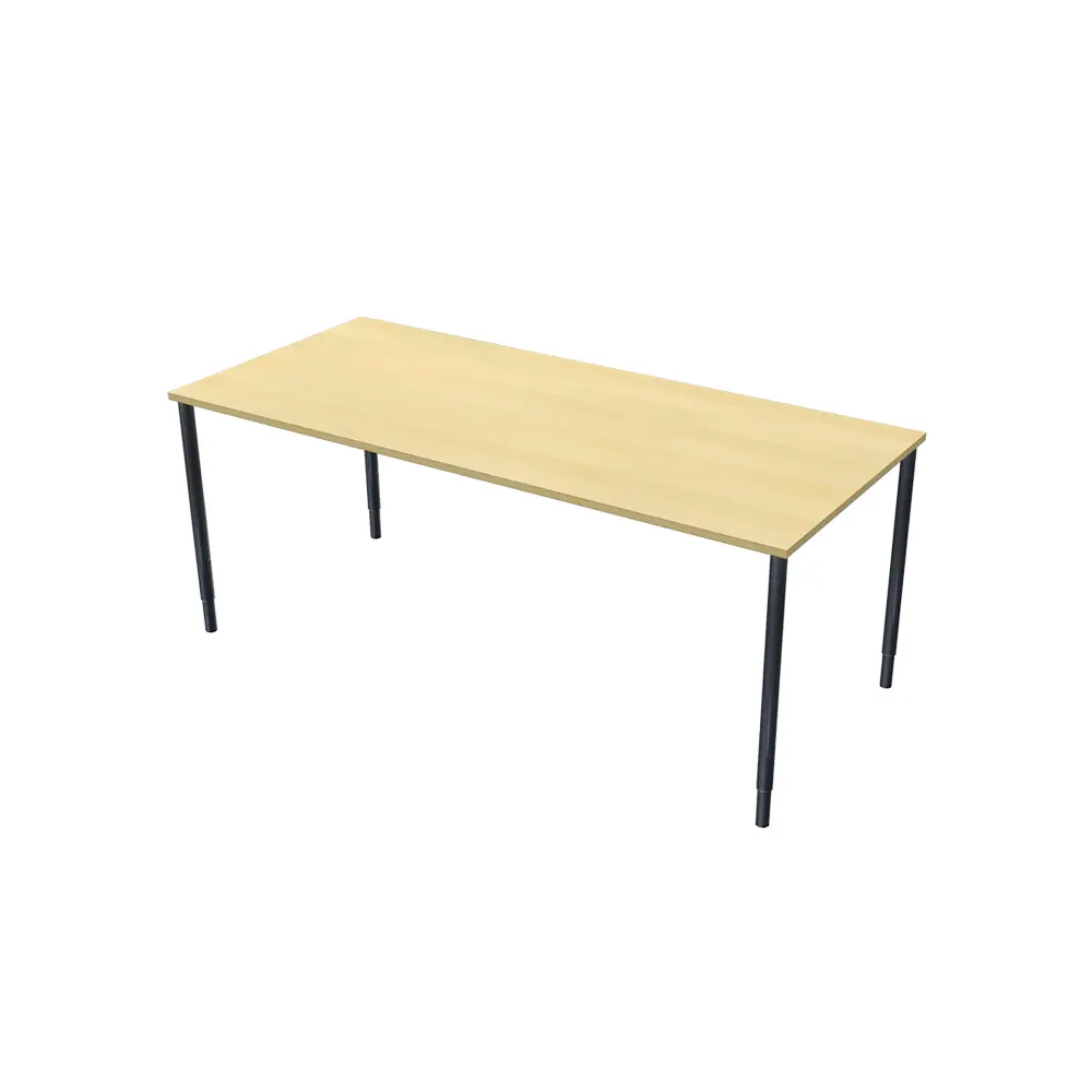 Bord, 1800 x 800mm, björklaminat/svart – Köp online hos MoveTech