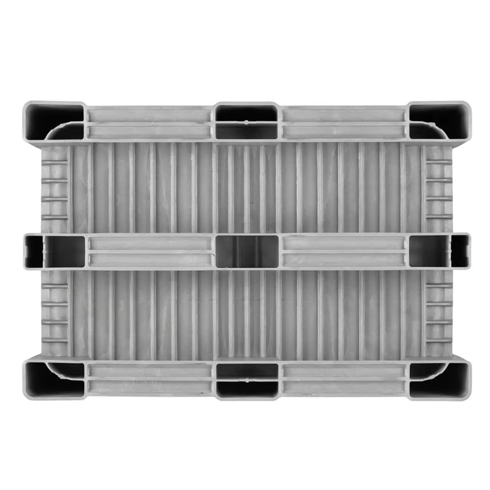 Kraftfull Plastcontainer i ljusgrått | Tung Materialhantering