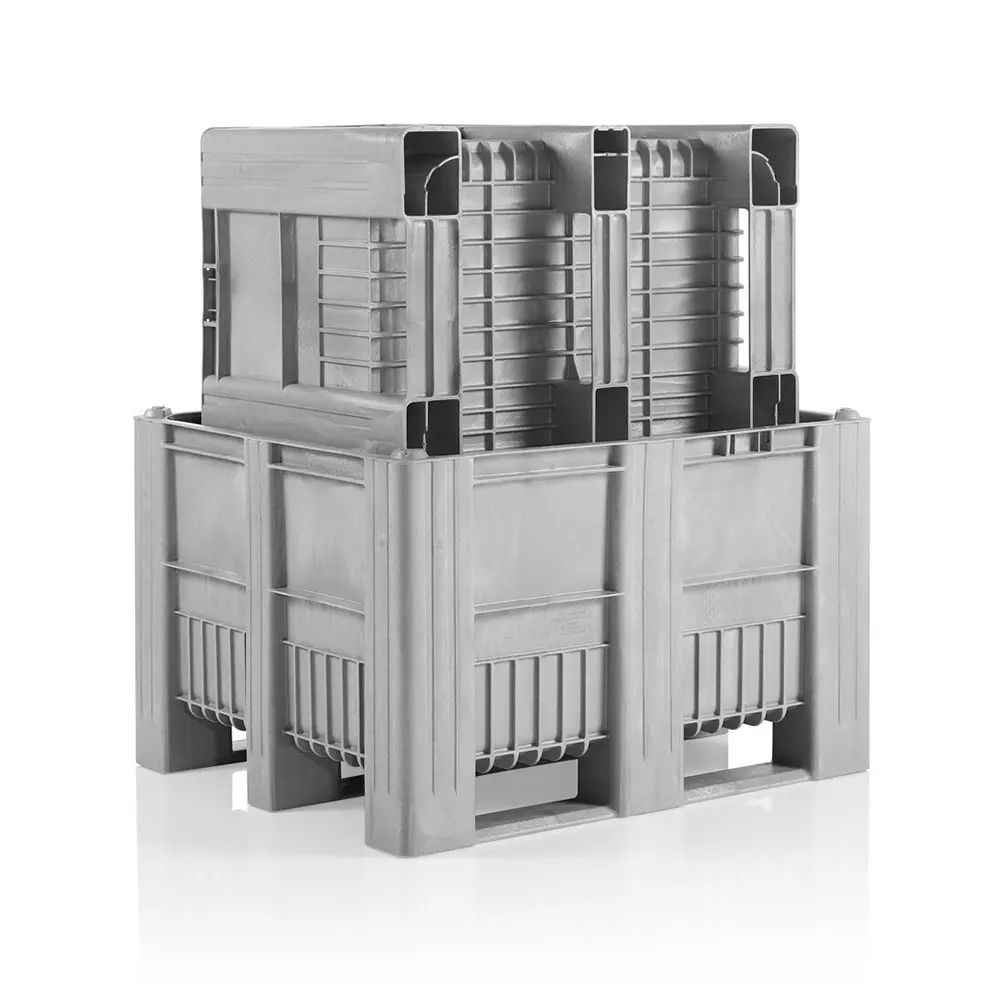 Plastcontainer MoveBox 610 L | 1000 x 1200 mm Ljusgrå