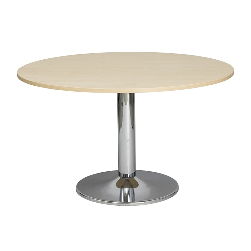 Bord från MoveTech | Pelarbord TE, D1200, Vit/Krom