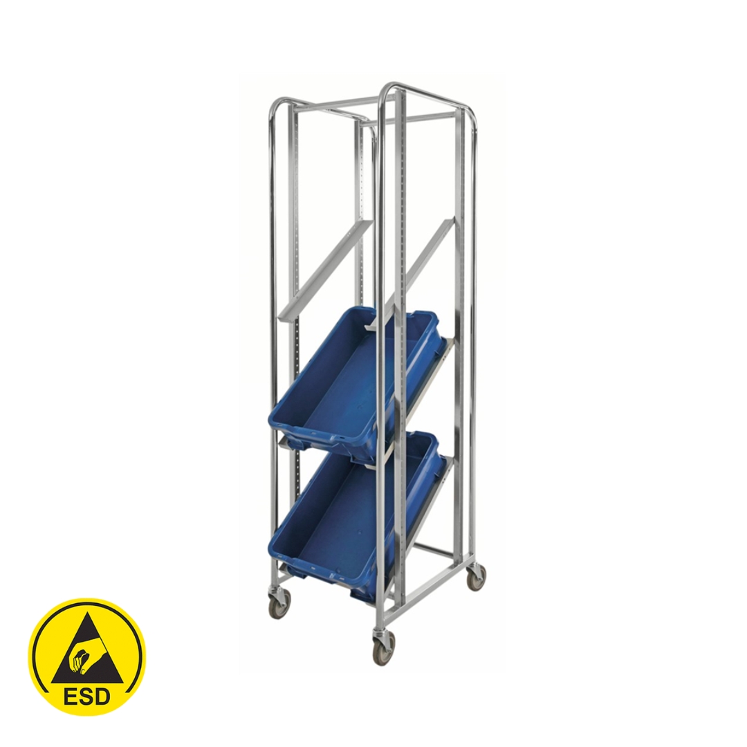 Backvagn ESD ställbara hyllor | MoveTech