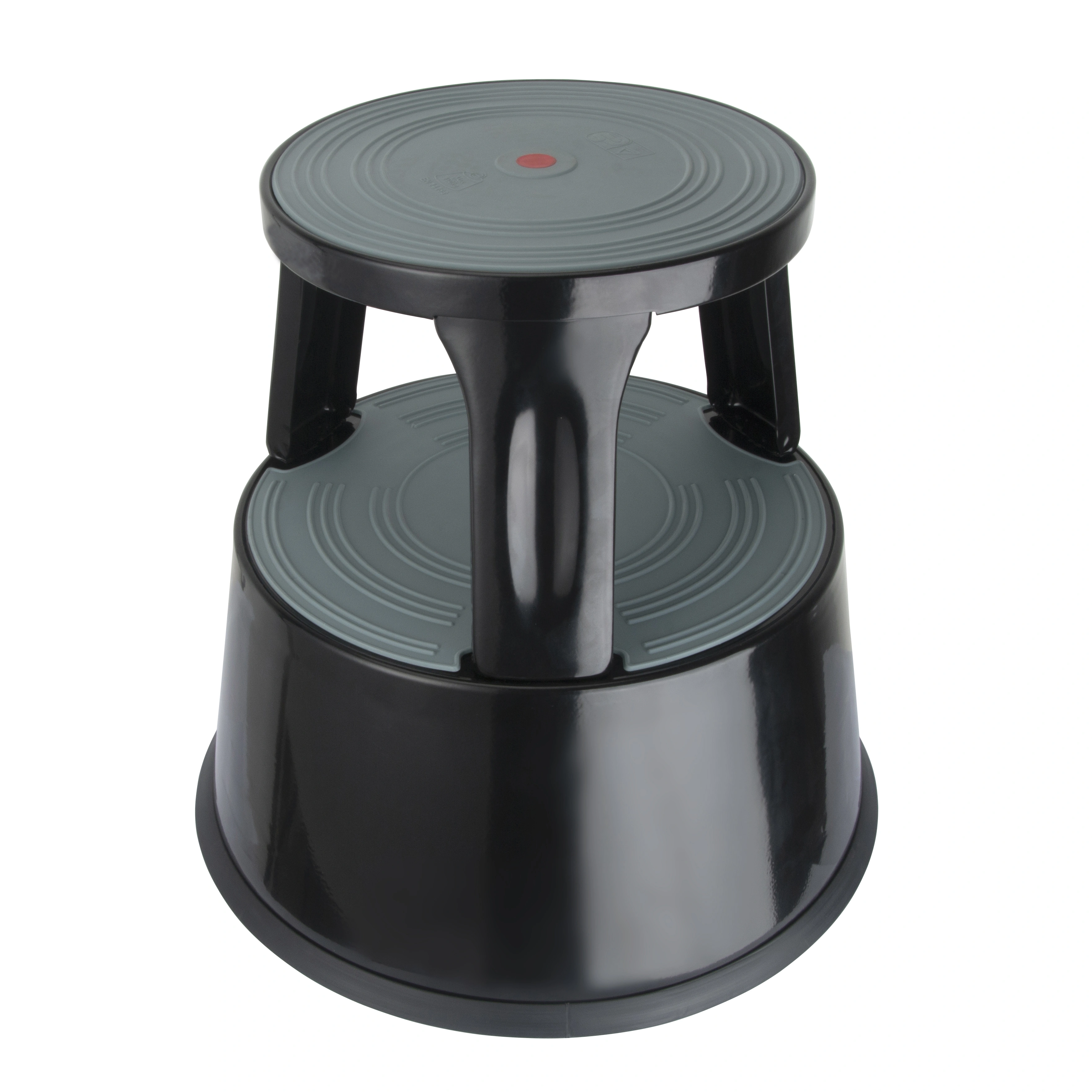 Kick step pall metall svart – för industri & lager | MoveTech
